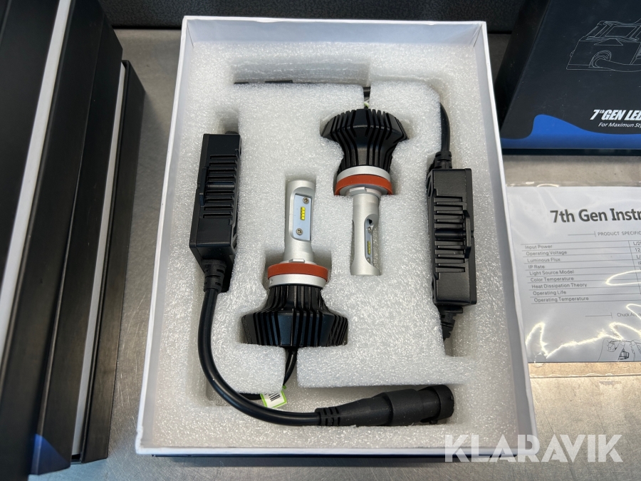 Lampa LED H11 - 5 par, Tjörn, Klaravik auktioner