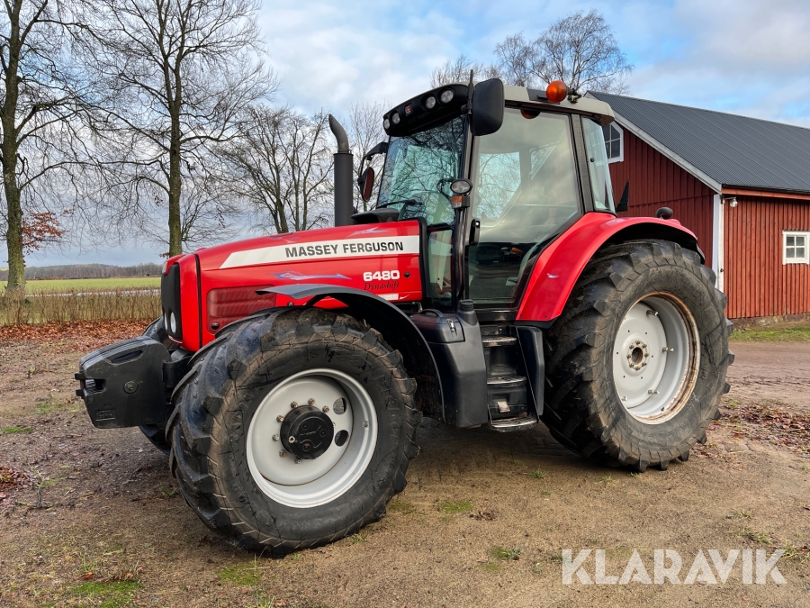 Traktor Massey Ferguson 6480 Dynashift, Laholm, Klaravik auk