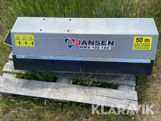 Hydraulisk slaghack/slåtterbalk Jansen HMS-100/180, Valdemar