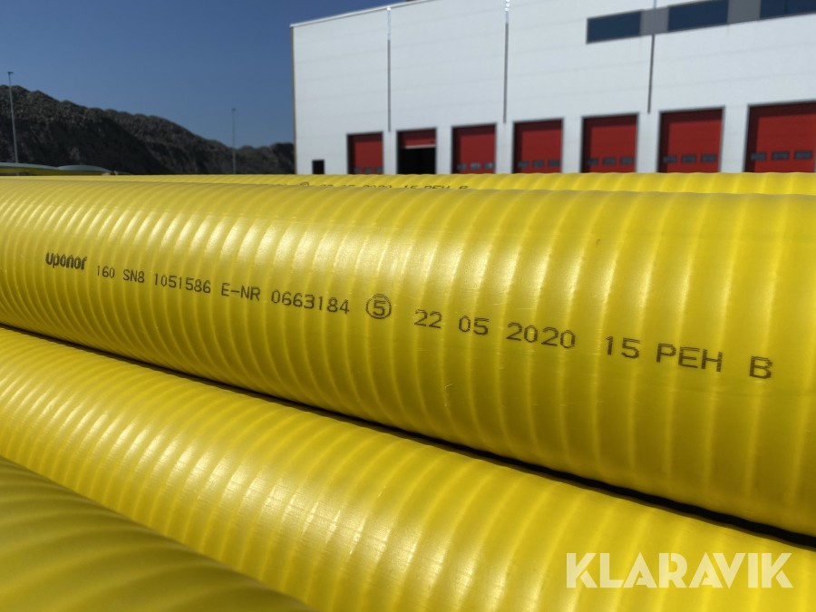 Klaravik Auktioner | Kabelskyddsrör ca 50 st Uponor 160 SNB 6m