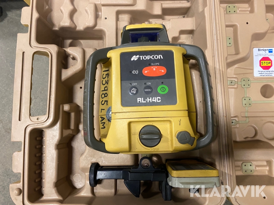 Planlaser 1 st, Handmottagare 1 st, Stativ 1 st Topcon RL-H3