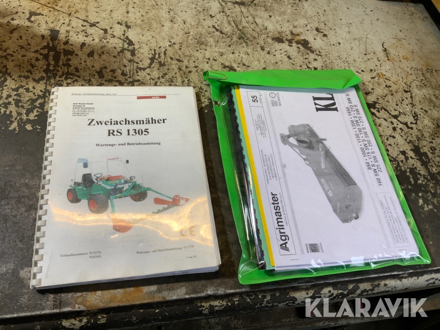 Redskapsbärare AEBI Rasant Berg Trak RS 1305, Mariestad, Kla