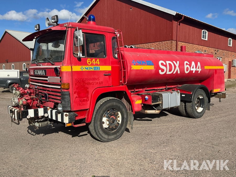 Tankbil Scania LB81S, Sjöbo, Klaravik auktioner