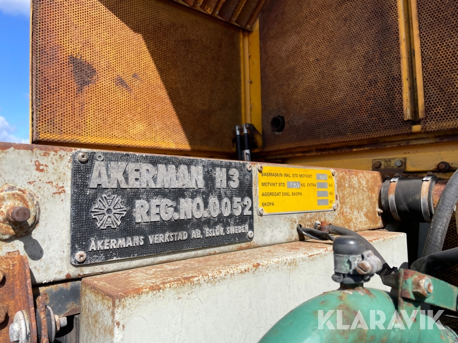 Grävmaskin Åkerman H3, Kristianstad, Klaravik auktioner