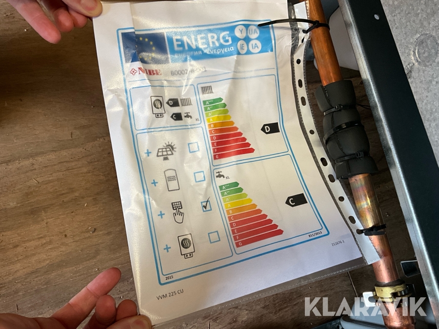 Värmepannor Nibe Vvm 225, Strängnäs, Klaravik auktioner