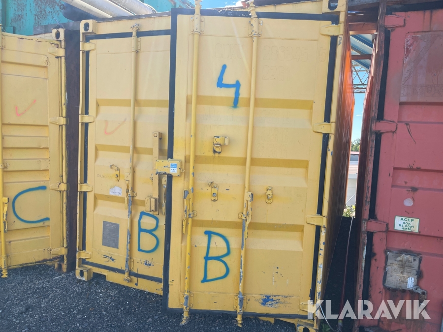 Förrådscontainer 20 fot, Göteborg, Klaravik auktioner