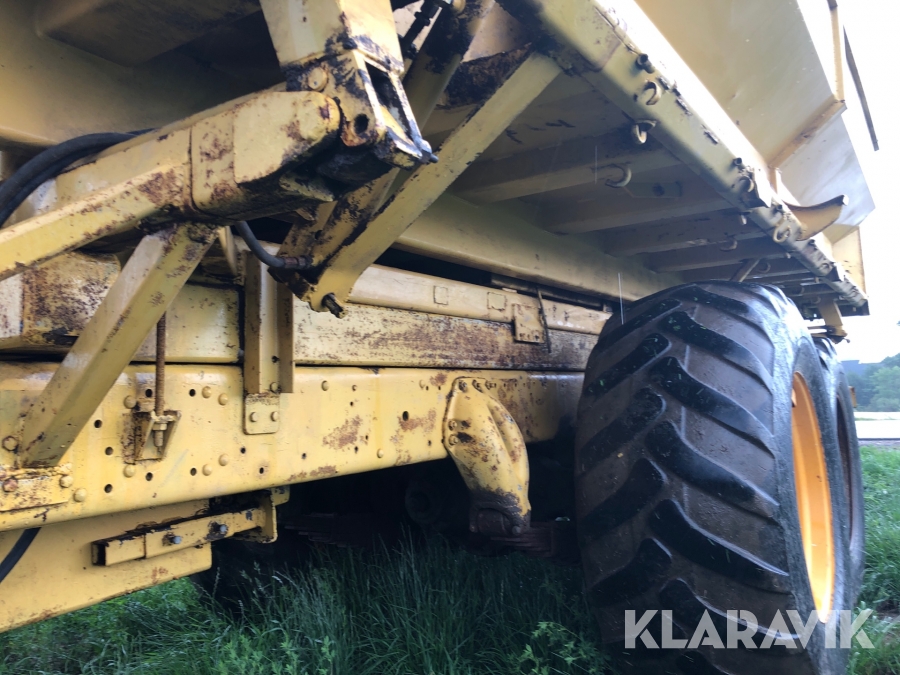 Spannmålsvagn Egentillverkad med skruv för tömning