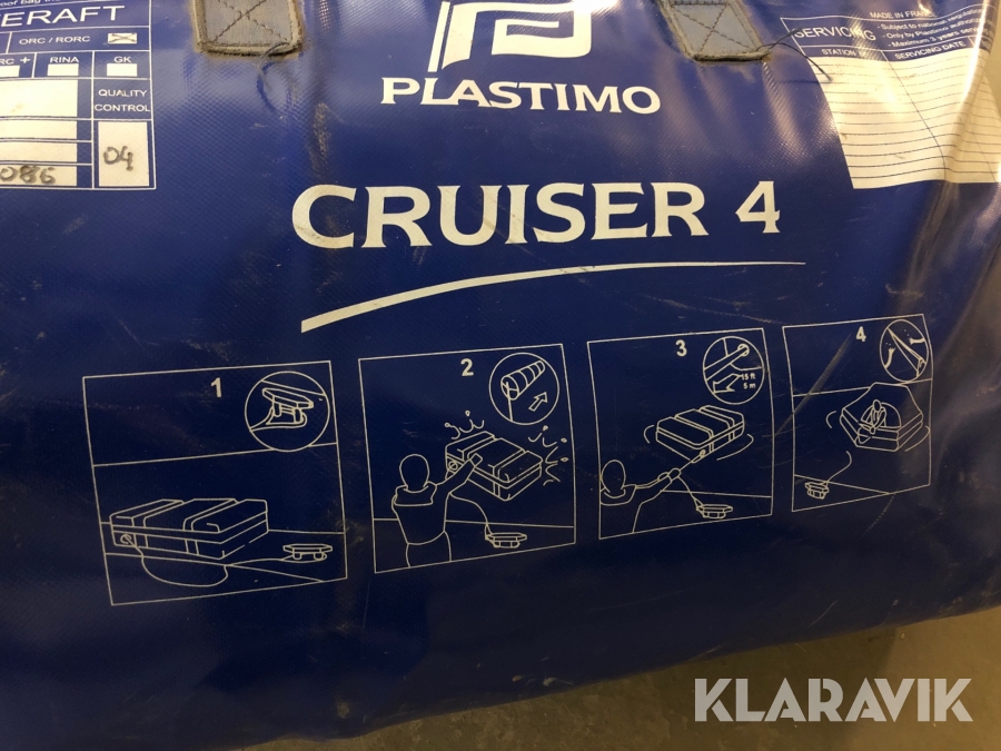Klaravik Auktioner | Livflotte Plastimo Cruiser 4