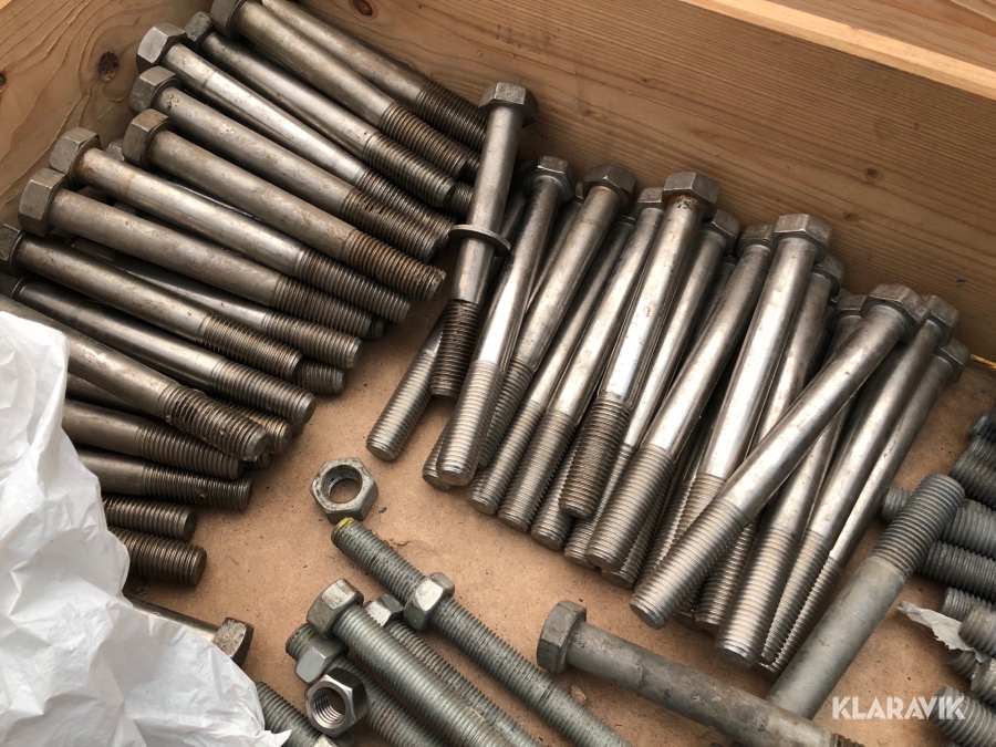 Klaravik Auktioner | Bult rostfri M16-M27