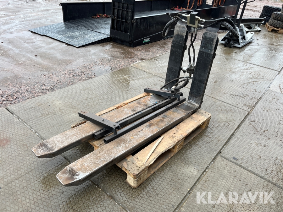 Hydrauliska utskjutbara gafflar, Mullsjö, Klaravik auktioner