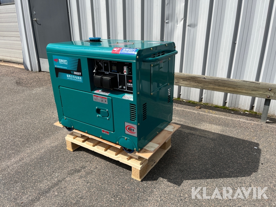 Generator Yuchai Power YC9800T, Jönköping, Klaravik auktione