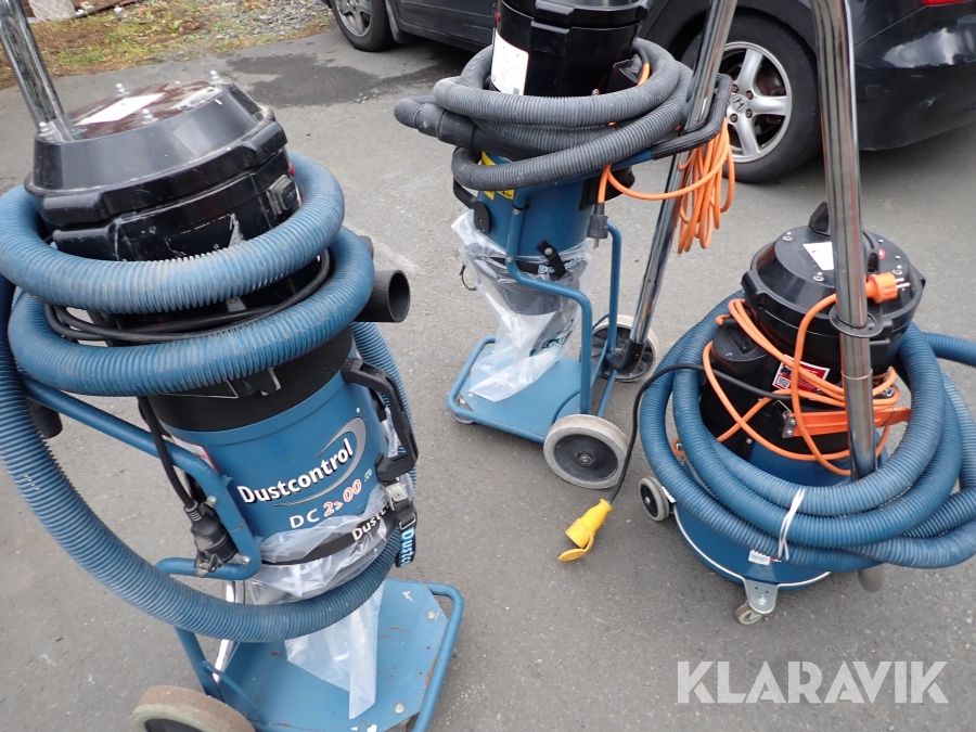 Byggdammsugare 3st Dustcontrol DC1800 1st / DC 2900 2st, Jön