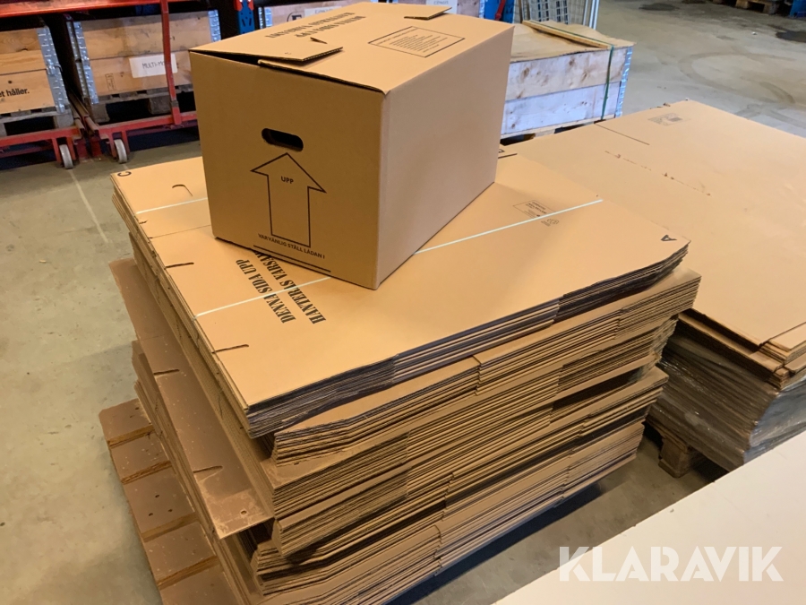 Flyttkartonger 80st, Eskilstuna, Klaravik auktioner