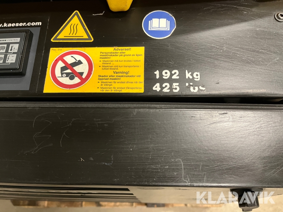 Kompressor Kaeser M13E, Linköping, Klaravik auktioner
