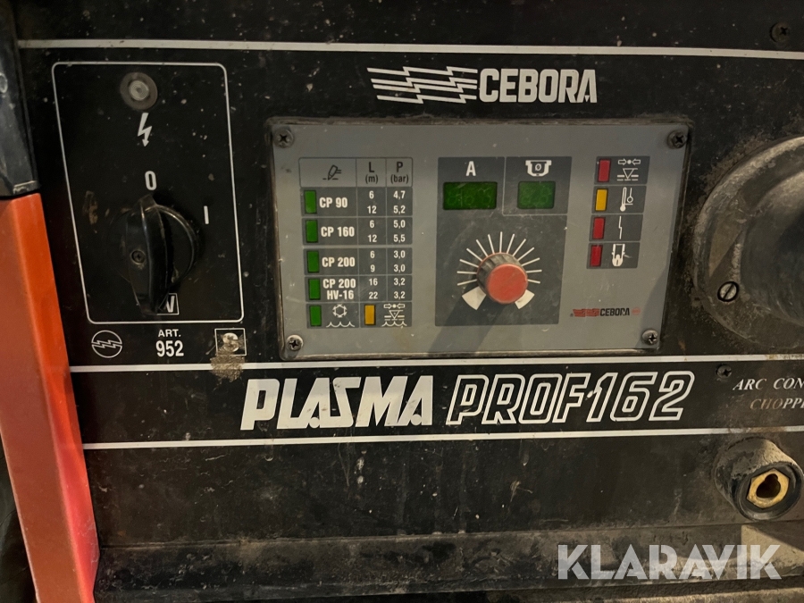 Plasmaskärare Cebora Plasma Prof 162, Norrtälje, Klaravik au