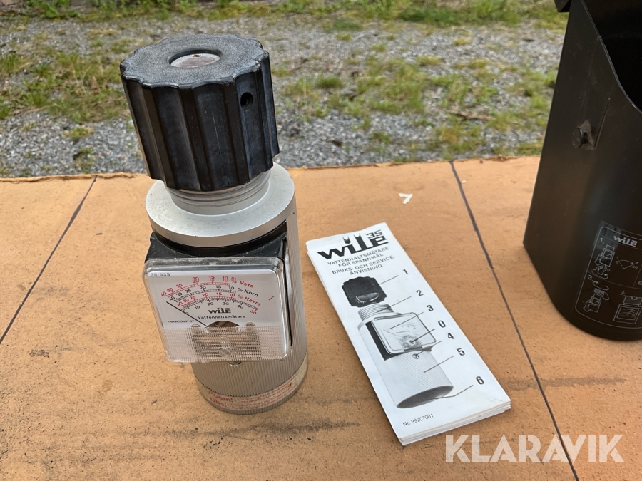 Vattenhaltsmätare till spannmål Wile 35, Alingsås, Klaravik