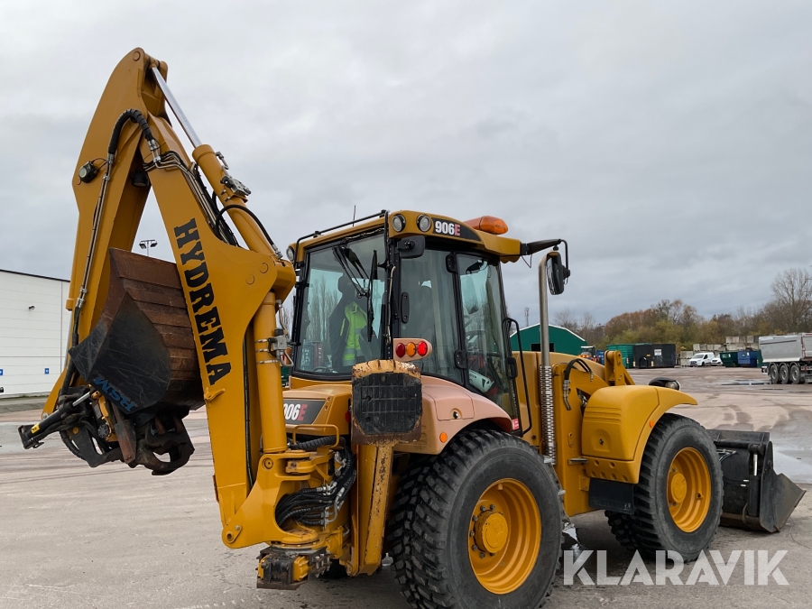 Traktorgrävare Hydrema 906E, Landskrona, Klaravik auktioner