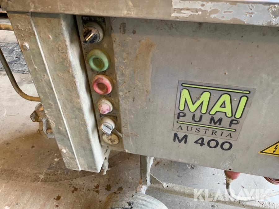 Cementpump Mai Pump M 400, Malmö, Klaravik auktioner