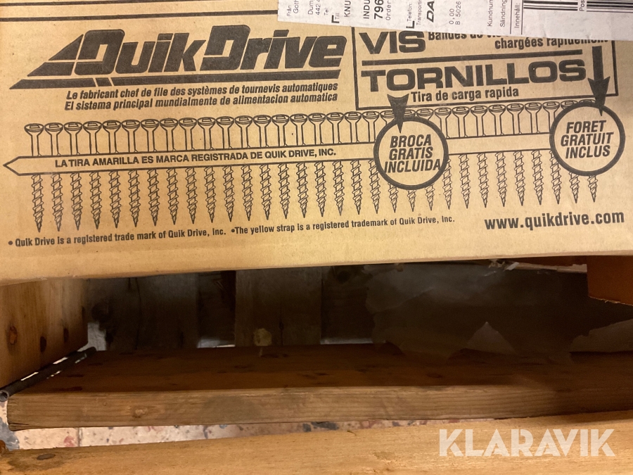 Skruvautomater Quick drive, Älvdalen, Klaravik auktioner