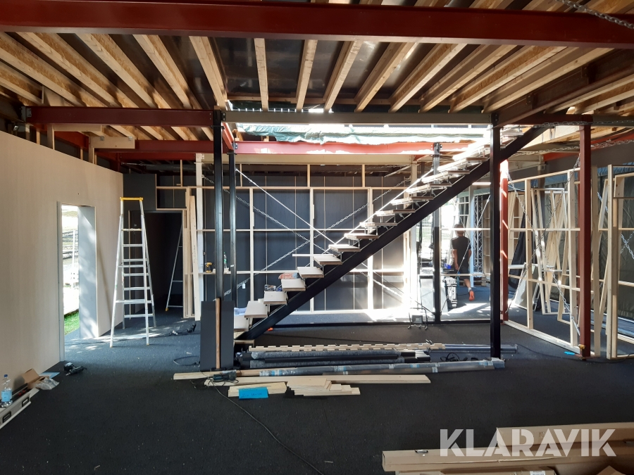 Modulärt entresolplan/tvåvåningssystem stålkonstruktion, Lin