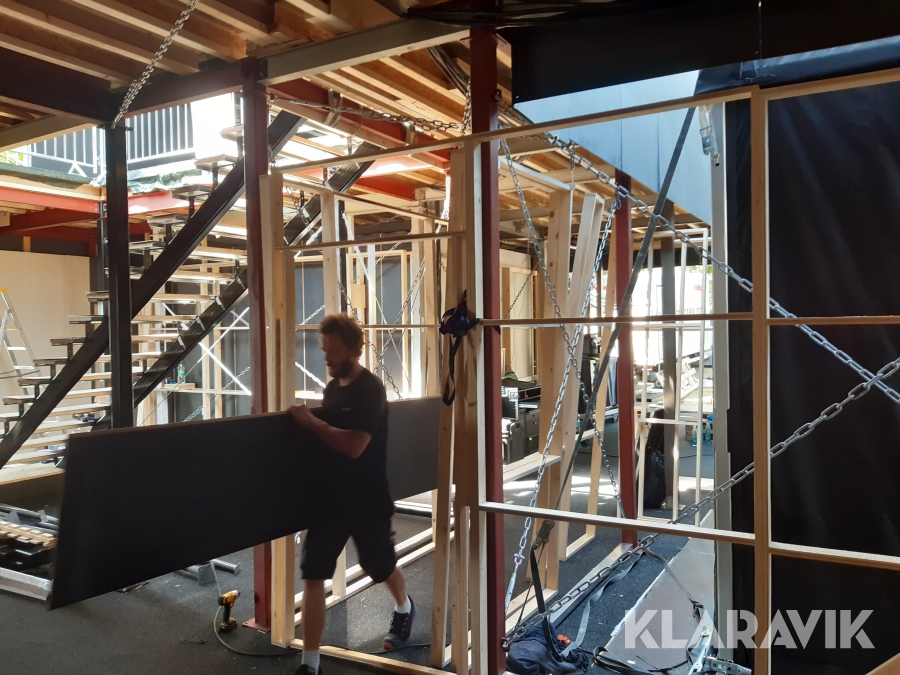 Modulärt entresolplan/tvåvåningssystem stålkonstruktion, Lin