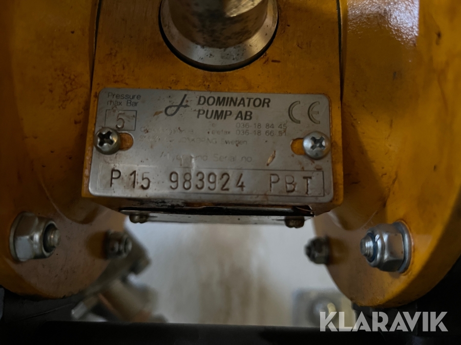Dominator pump, Jönköping, Klaravik auktioner