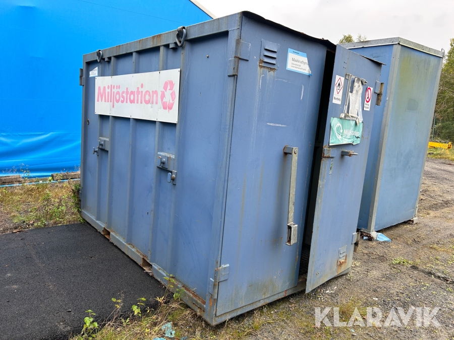 Miljöcontainer 10 fot, Göteborg, Klaravik auktioner