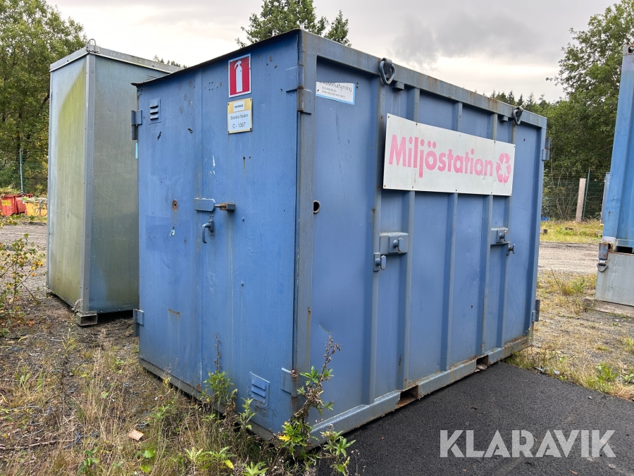 Miljöcontainer 10 fot, Göteborg, Klaravik auktioner