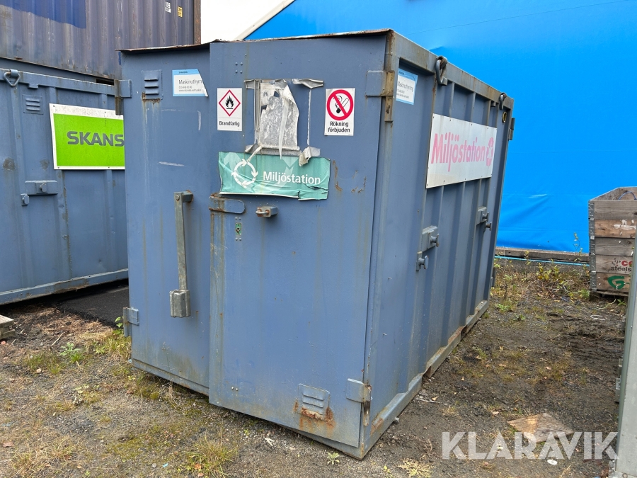 Miljöcontainer 10 fot, Göteborg, Klaravik auktioner