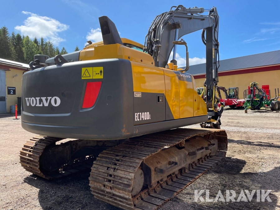 Grävmaskin Volvo EC140DL, Mark, Klaravik auktioner