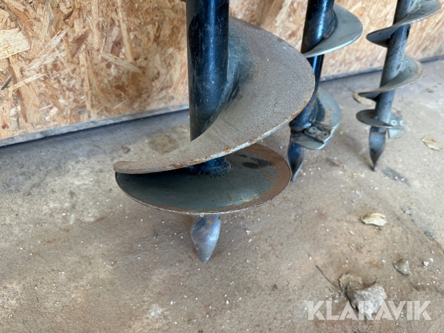 3 st jordborr olika storlekar, Svalöv, Klaravik auktioner