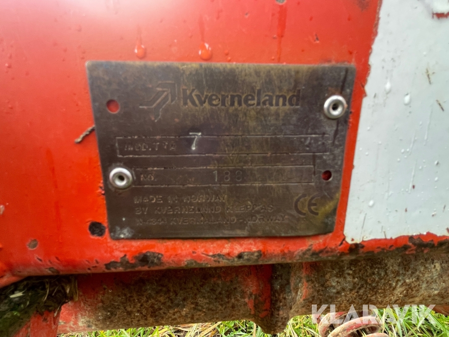 Harv Kverneland TTA7, Leksand, Klaravik auktioner