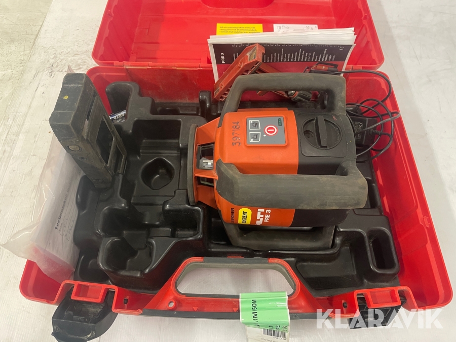 Planlaser Hilti PRE 3, Svalöv, Klaravik auktioner