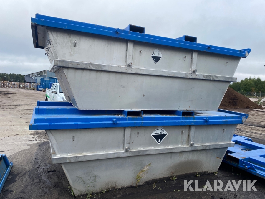 Container med lock, Västerås, Klaravik auktioner