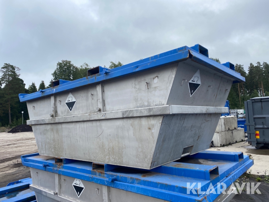 Container med lock, Västerås, Klaravik auktioner