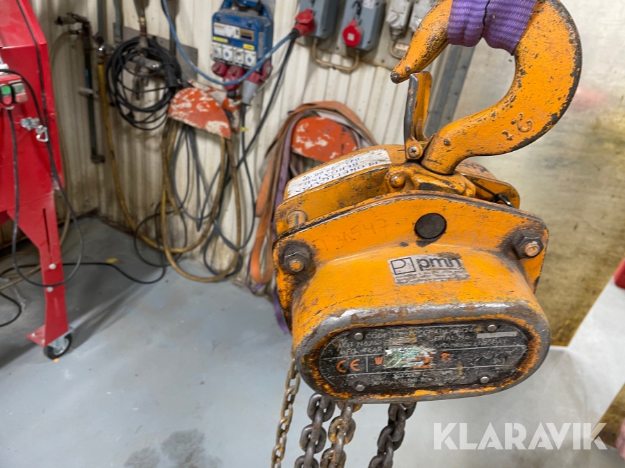 Kättingtalja Kito 200KG, Svalöv, Klaravik auktioner