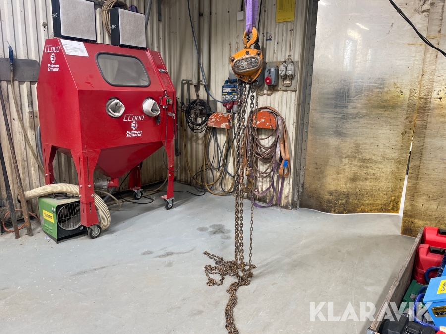 Kättingtalja Kito 200KG, Svalöv, Klaravik auktioner
