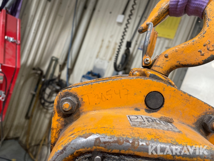 Kättingtalja Kito 200KG, Svalöv, Klaravik auktioner