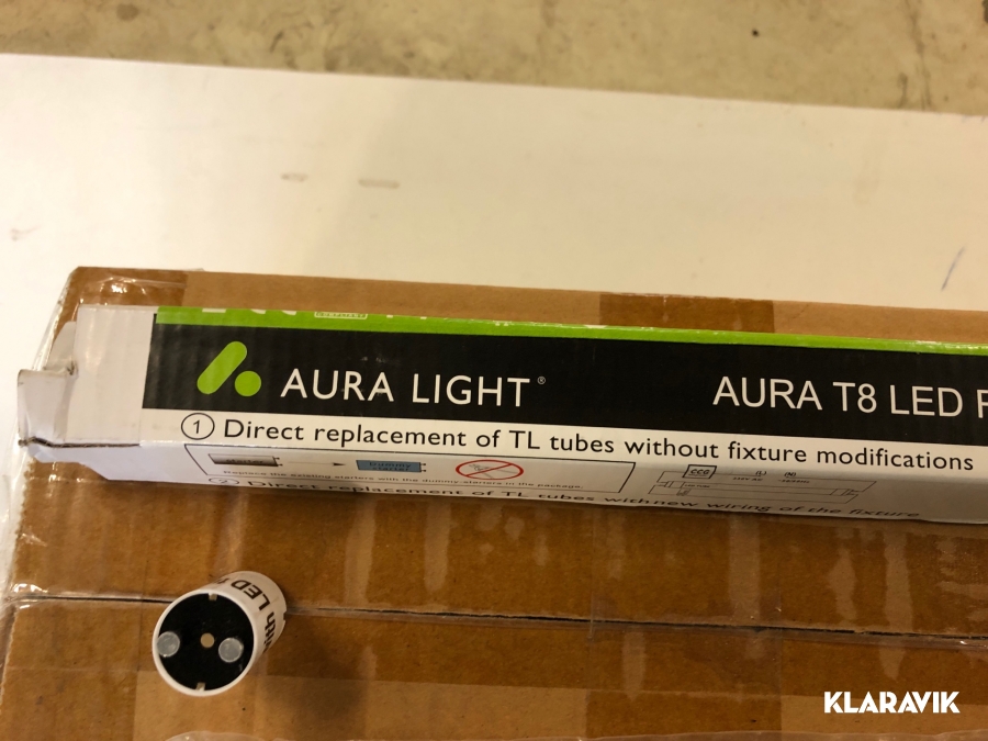 Klaravik Auktioner | Ledlysrör Aura Light T8 18W/840 Led