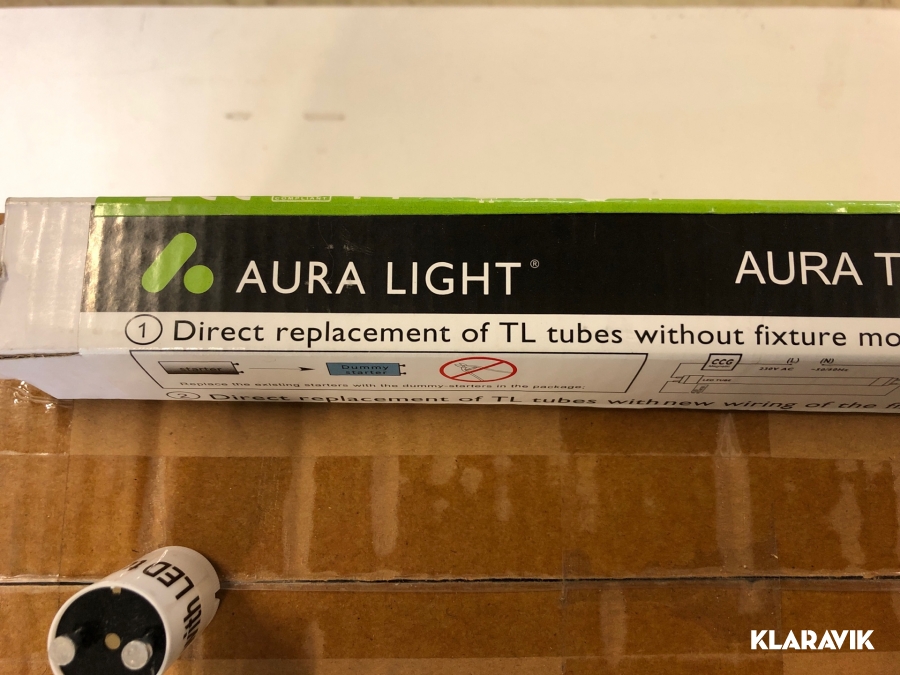 Klaravik Auktioner | Ledlysrör Aura Light T8 18W/840 Led