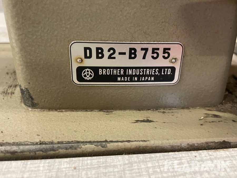 Industrisymaskin Brother DB2-B755, Falkenberg, Klaravik aukt