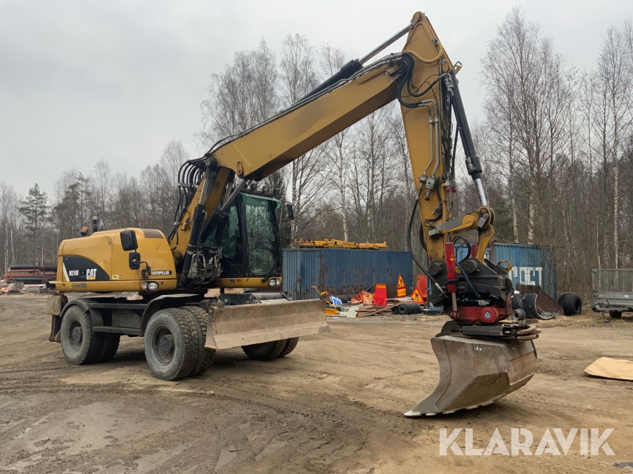 Hjulgrävmaskin CAT M316 D, Uppvidinge, Klaravik auktioner
