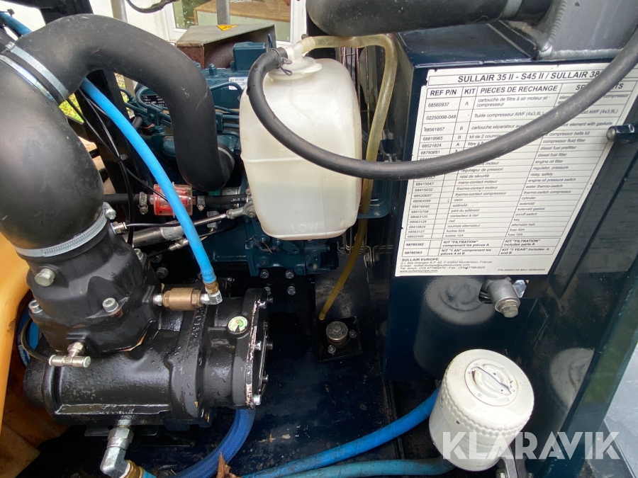 Kompressor Sullair Europe 38K-0291, Norrtälje, Klaravik auk