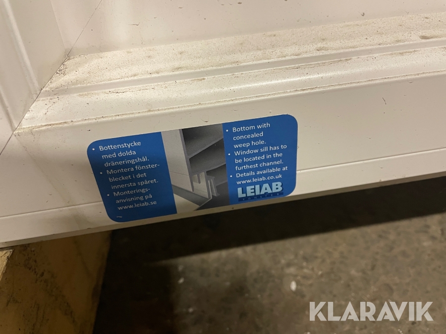 Fönster Leiab, Lidköping, Klaravik auktioner