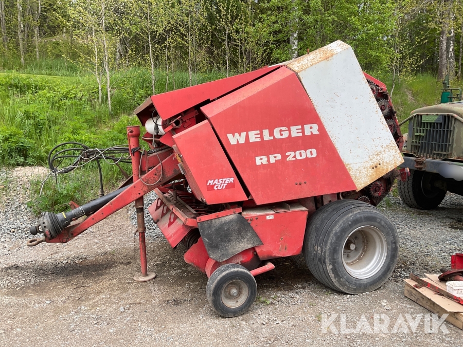 Balpress Welger RP 200, Färgelanda, Klaravik auktioner