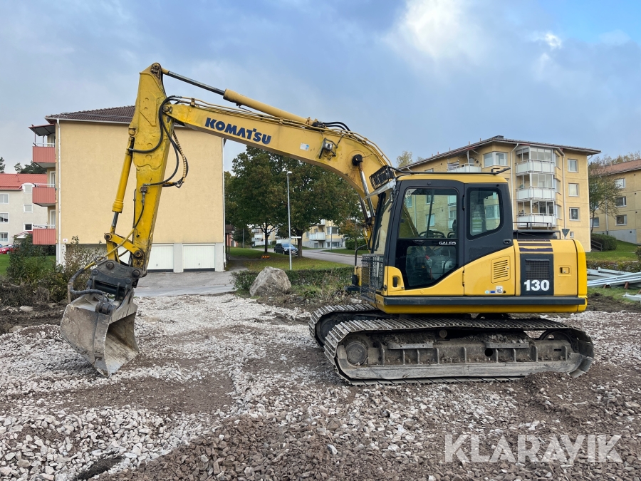 Grävmaskin Komatsu PC130-7K, Hofors, Klaravik auktioner