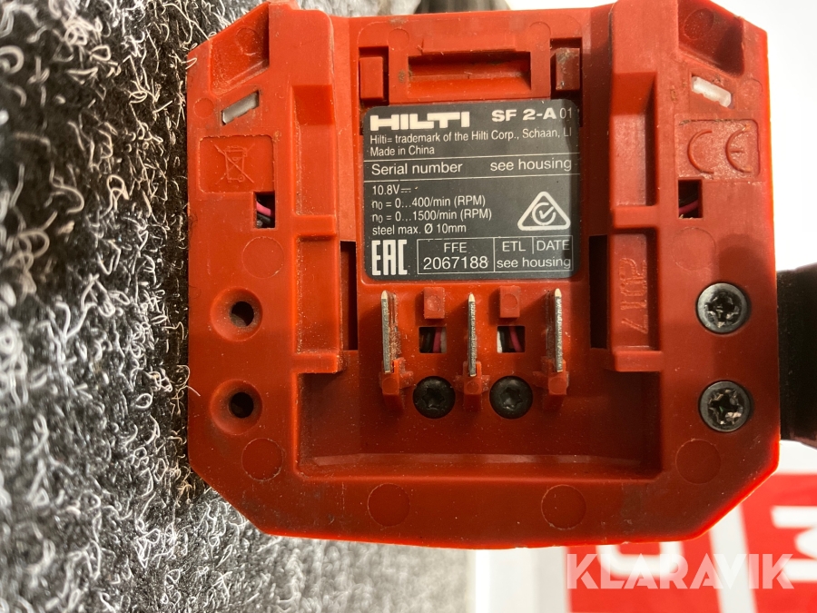 Skruvdragare Hilti SF 2-A, Jönköping, Klaravik auktioner