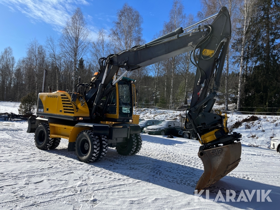 Hjulgrävare Volvo EW160B, Sandviken, Klaravik auktioner