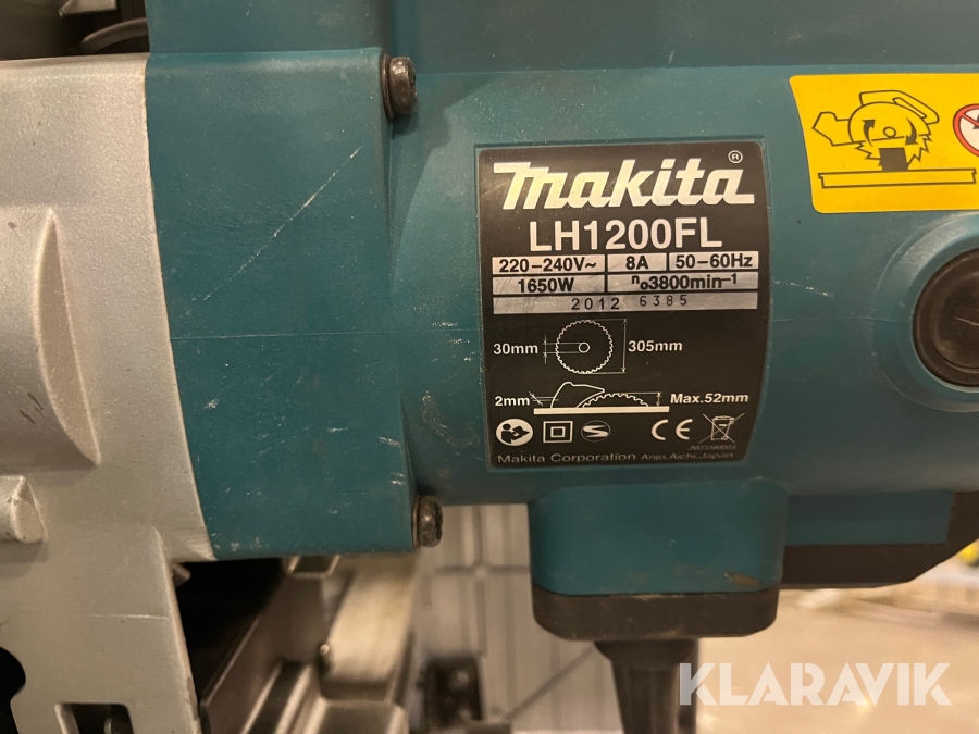 Kap- och geringssåg Makita LH1200FL, Lund, Klaravik auktione