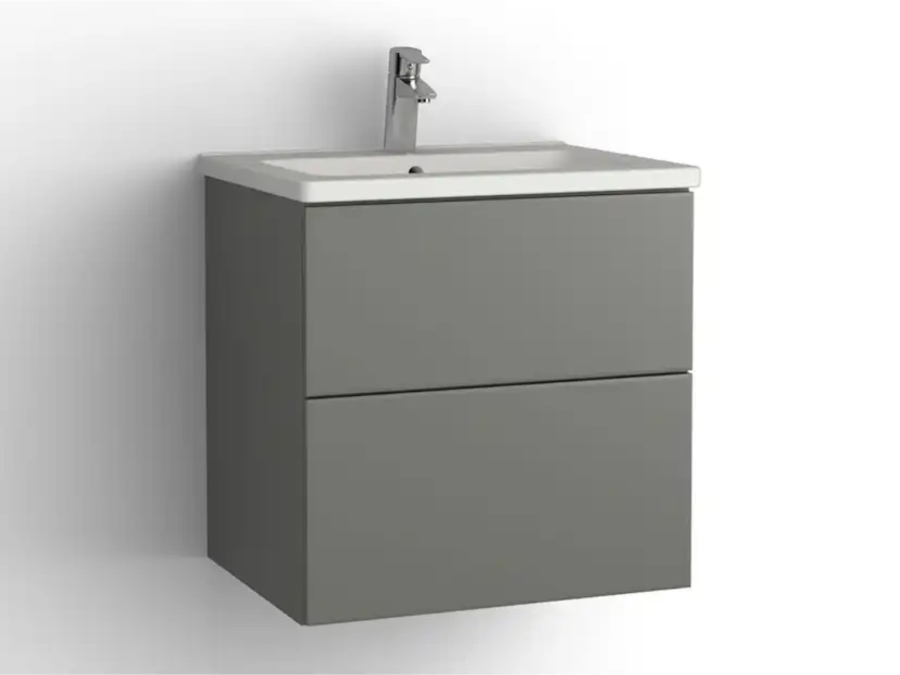 Spegel och kommod och handfat Vedum Lidan/Free 600 med lådor